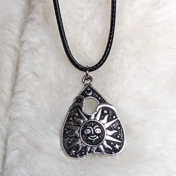 Handmade | Jewelry | Sun On Ouija Board Planchette Charm Necklace ...